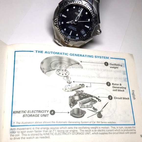 Seiko | Accessories | Seiko Kinetic Auto Relay Stainless Steel Watch ...